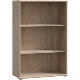 Regal FORTE "Tempra, Mehrzweckregal H&ouml;he 85,5cm, 2 Ablageb&ouml;den", braun (sonoma eiche), B:54cm H:85,5cm T:34,8cm, Holzwerkstoff, Regale, B&uuml;cherregal Standregal, Breite ca. 54 cm