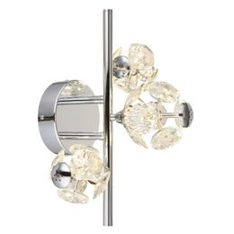 Globo LIGHTING Wandleuchte "VIRINA", verchromt, H: 27cm, 1 Stk., Leuchten, Wandlampe Wand Wohnzimmer Flur Wandbeleuchtung, Wandleuchte