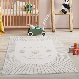 Kinderteppich Carpet City "MARA714", beige (creme), B:160cm H:11mm L:230cm, Obermaterial: 70% Polypropylen, 30% Polyester, Teppiche, Kinderteppich, Kinderzimmer, Kurzflor,robust,Tiere, Spielzimmer