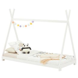 Idimex Tipibett, Wei&szlig;, Holz, Kiefer, Mode, 95x167x205 cm, FSC Mix, Kinder- & Jugendzimmer, Kinderm&ouml;bel, Kinderbetten, Hausbetten