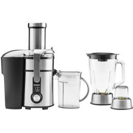 Gastroback Entsafter "Design Multi Juicer Digital Pro 40153", silber, B:39cm H:45cm T:37cm, Entsafter