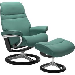Relaxsessel stressless "Sunrise", gr&uuml;n (aqua gr&uuml;n paloma), B:79cm H:103cm T:73cm, Leder BATICK: BATICK ist ein leicht korrigiertes, durchgef&auml;rbtes und genarbtes M&ouml;belleder, bei dem die meisten Unebenheiten und Spuren in der Regel entfernt wurden.;Leder PALOMA: PALOMA ist ein durchgef&auml;rbtes Semianilin-M&ouml;belleder mit nat&uuml;rlicher Narbung.;ROHLEDER Stoff Q2 FARON: Ein fester zuverl&auml;ssiger Boucl&eacute; mit e