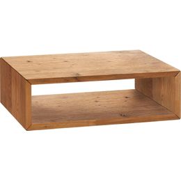 Nachttisch Hasena "Akai", braun (wildeiche natur, ge&ouml;lt), B:50cm H:16cm T:41cm, Wildeiche massiv, Tische, Nachttisch