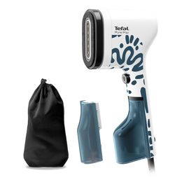 Tefal Dampfb&uuml;rste "DT2040 Pure Pop Home & Travel", blau (blau, wei&szlig;), B:5,7cm H:31,8cm T:14,1cm, B&uuml;geleisen, 20 g/Min., kurze 15 Sek. Aufheizzeit, wendbares Pad-System, 1300 Watt