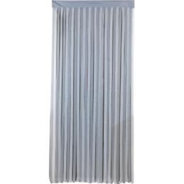 T&uuml;rvorhang Maximex "Insektenschutz", grau (grau, wei&szlig;, hellgrau), B:90cm H:200cm, Polyester, Polyester, Gardinen, Zuschneidbar. Reflektiert Sonne und Hitze, Insekten- und Sichtschutz