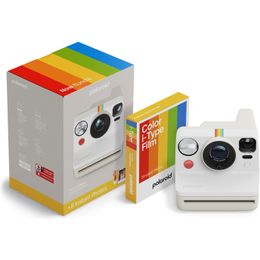 Polaroid Sofortbildkamera "Now Gen 3 + Farbfilm-Paket (8 Fotos)", wei&szlig; (pepple wei&szlig;), B:15,02cm H:11,22cm T:9,6cm, Fotokameras