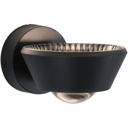 Paulmann LED Wandleuchte "Sabik", schwarz, 1, H: 8cm, 1 Stk., Leuchten, Sabik IP44 9 / 1x4W, LED-Modul, LED Wandleuchte