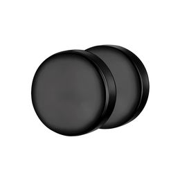 Paar Ohrstecker True Rebels "TR332", schwarz, Ohrringe, Herren, 7,9, Edelstahl