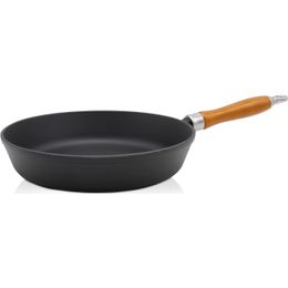 Kr&uuml;ger Bratpfanne KR&Uuml;GER "Einsenguss Pfanne RUSTICA", schwarz, H:5cm &Oslash;:24cm, Pfannen, Bratpfanne, f&uuml;r Induktions-Kochfelder geeignet