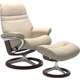 Relaxsessel stressless "Sunrise", beige (cream batick), B:79cm H:103cm T:73cm, Leder BATICK: BATICK ist ein leicht korrigiertes, durchgef&auml;rbtes und genarbtes M&ouml;belleder, bei dem die meisten Unebenheiten und Spuren in der Regel entfernt wurden.;Leder PALOMA: PALOMA ist ein durchgef&auml;rbtes Semianilin-M&ouml;belleder mit nat&uuml;rlicher Narbung.;ROHLEDER Stoff Q2 FARON: Ein fester zuverl&auml;ssiger Boucl&eacute; mit eine