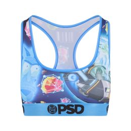 Sport-BH PSD "PSD R&M TRAVELS SB", Damen, Gr. L, Cup 0, multi color, 88% Polyester, 12% Elasthan, BHs Sport-BH