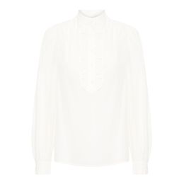 Kurzarmbluse B.Young "Kurzarm-Bluse BYFENJA", Damen, Gr. 40, wei&szlig; (marshmallow), Obermaterial: 65% Viskose CV. 35% Polyester PES., Blusen