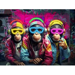 Pro Art Keilrahmenbild MONKEY GANG II