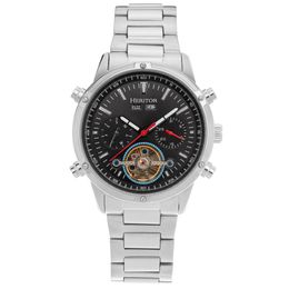 Heritor Automatik Wilhelm Semi-Skelett Armbanduhr mit Tag/Datum