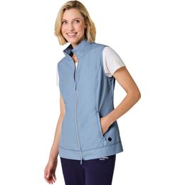 Damen Funktionsweste mit 2-Wege-Rei&szlig;verschluss bleu, Gr&ouml;&szlig;e 46