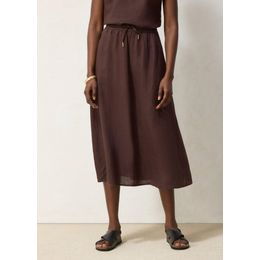 bonprix Maxirock aus reinem Leinen, braun, Gr.44, sch&ouml;ner Maxirock aus hochwertigen Leinen und bequemen Bund