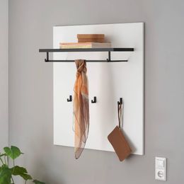 Pharao24.de Garderobe Wandgarderobenleiste in modernem Design mit durchgehender R&uuml;ckwand