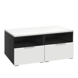 Pharao24.de TV Lowboard Kommode mit zwei Schubladen in modernem Design