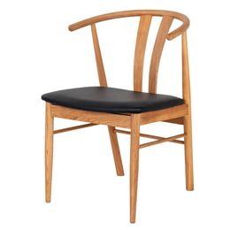 Pharao24.de K&uuml;chenstuhl Holzstuhl 54 cm breit in Eichefarben (2er Set)