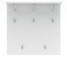 Pharao24.de Wandgarderobe Garderobe in Wei&szlig; 90 cm breit