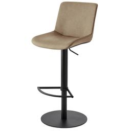 Pharao24.de Barstuhl Tresenstuhl in Beige und Schwarz