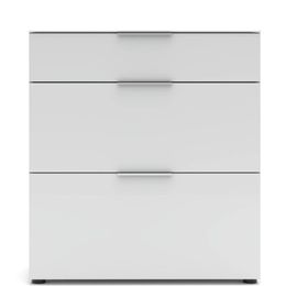 Pharao24.de Schuh Schrank Garderobenschuhschrank in Wei&szlig; mit einer Schublade