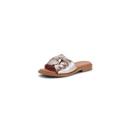 Peter Hahn - Pantolette, gold, Gr. 37 - Leder