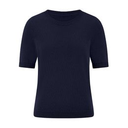 Peter Hahn - Rundhals-Twinset, blau, Gr. 48 / XL - Baumwolle