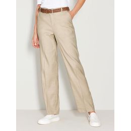 Peter Hahn NYDJ - Hose, beige, Gr. 42 / M - Leinen