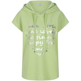 Peter Hahn - Kapuzen-Sweatshirt, gr&uuml;n, Gr. 40 / M - Baumwolle