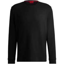 Hugo - "Austin" Schlafanzug-Oberteil f&uuml;r Herren, Lang&auml;rmlig (Schwarz)