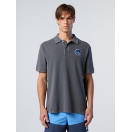 North Sails Polohemd Mit pigmentgef&auml;rbtem Finish