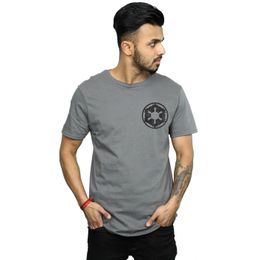 Star Wars - "The Mandalorian Galactic Empire" T-Shirt f&uuml;r Herren (Holzkohle)