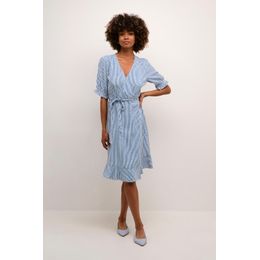 Cream Kleid mit femininer Silhouette blue white