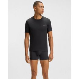 BOSS Orange Dunkelgr&uuml;nes T-Shirt mit besticktem Logo (3er-Pack)