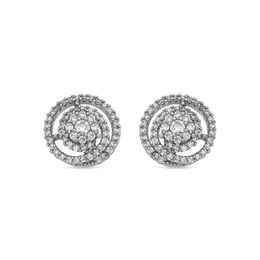 Luxenter Ohrringe mit Silber-Finish und funkelndem Zirkonia &ndash; Zarassy