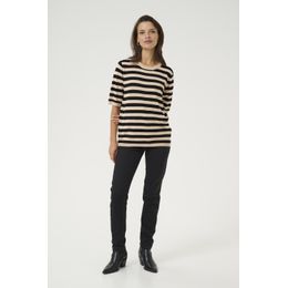 Kaffe Strickpullover Regular fit black offwhite