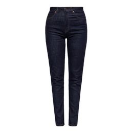 Queen Kerosin Damen Jeanshose mit Kontrast Stickerei dunkelblau