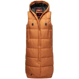 Marikoo Damen Winterweste Sayorii &ndash; lang, warm & mit Kapuze