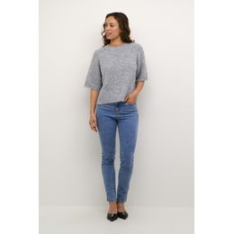 Kaffe Strickpullover Lockere Passform grey