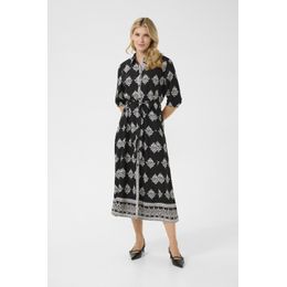 Cream Kleid Feminine Black Damask Pattern black