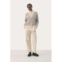 PART TWO Strickjacke Gerade Passform white blue