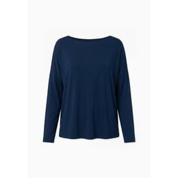 Viscose Oversize Longsleeve MARINEBLAU