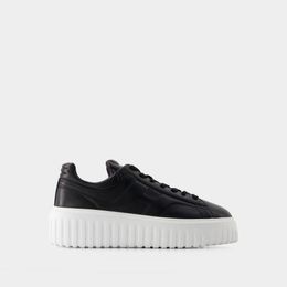 Sneakers H-Stripes Allacciato - Hogan - Leder - Schwarz