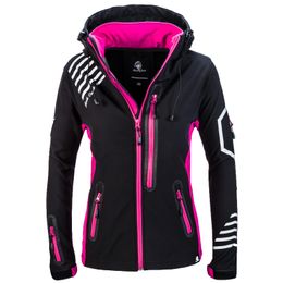 Rock Creek Jacke Schwarz meliert
