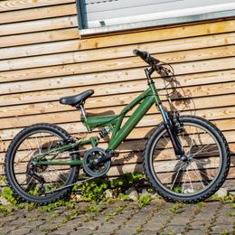 Galano FS180 Kinderfahrrad ab 6 Jahre 120-135cm M&auml;dchen Jungen Fahrrad 20 Zoll 6 Gang Mountainbike Fully mit V-Brakes MTB