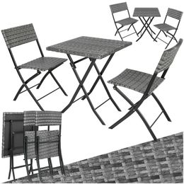 TecTake&reg; Rattanset, f&uuml;r 2 Personen, UV-best&auml;ndig, geringes Gewicht