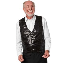 TecTake&reg; Pailletten-Weste Herren