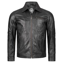 Rock Creek Lederjacke Regular Fit