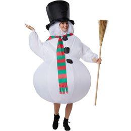TecTake&reg; Aufblasbares Kost&uuml;m Schneemann